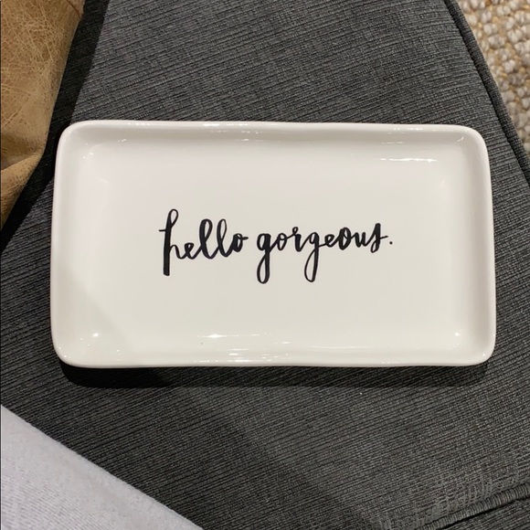 Accessories | Rae Dunn Hello Gorgeous Plate | Poshmark